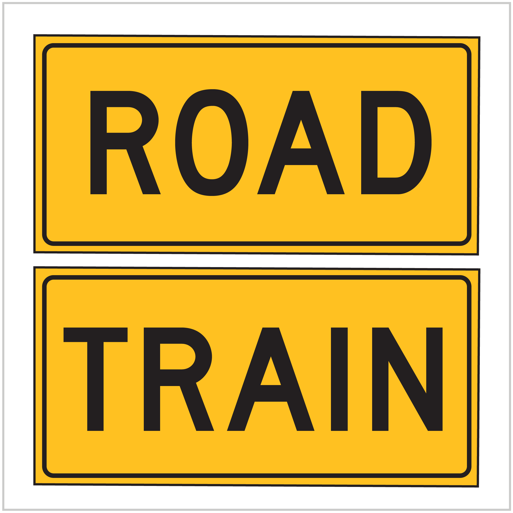 ROAD TRAIN 2 PART KIT - ALUMINIUM - ASAP-SIGNS